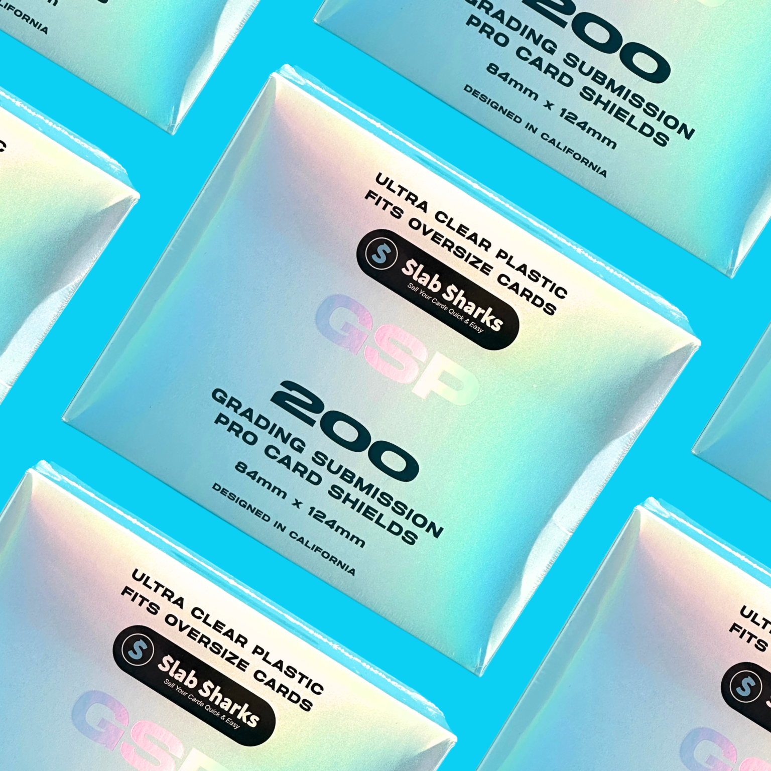 Slab Sharks Semi Rigid Shields - 200 Count - Slab Sharks
